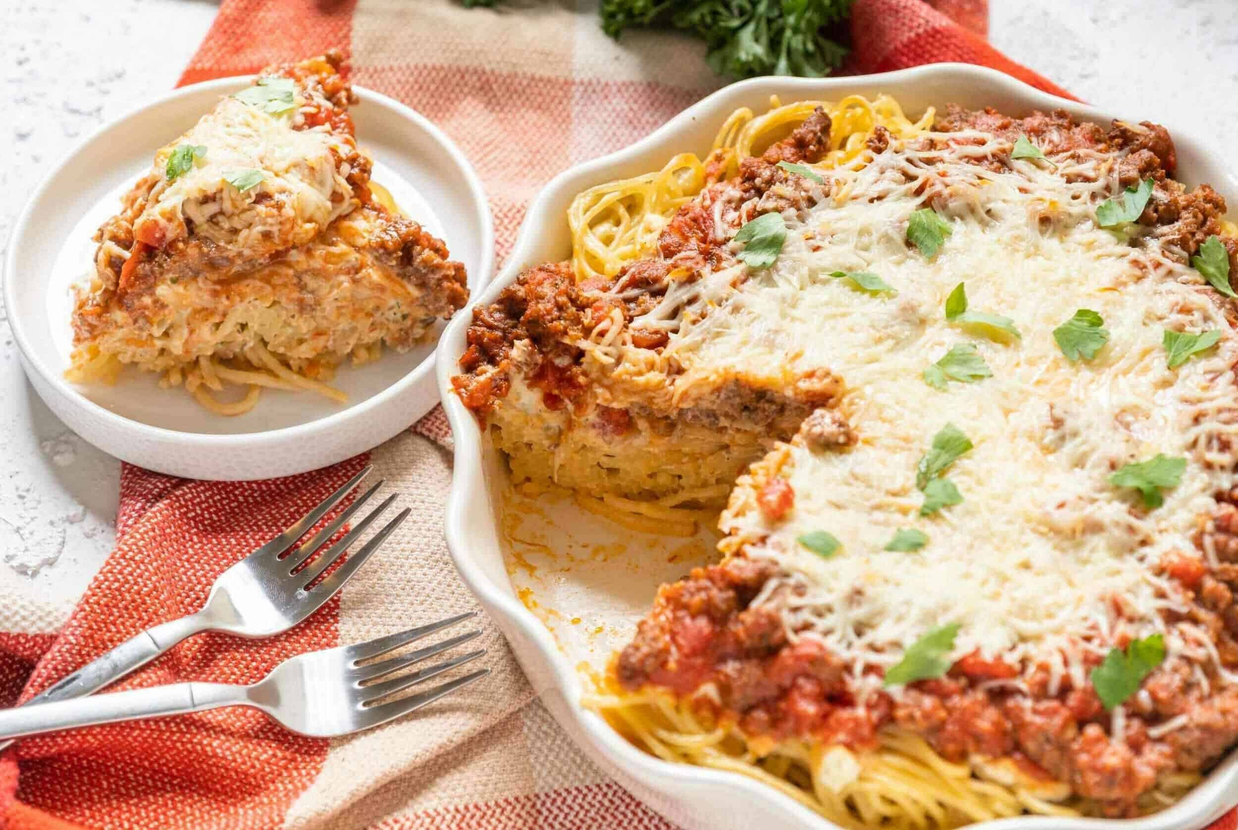 Baked Spaghetti Pie - Hey Recipe