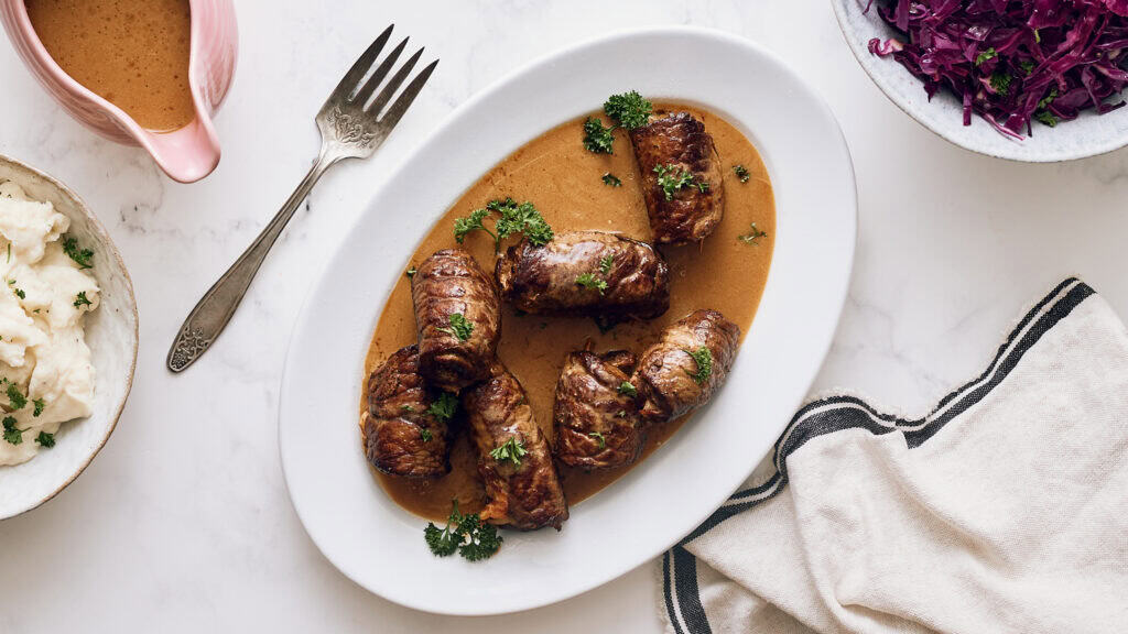Beefy German Rouladen - Hey Recipe