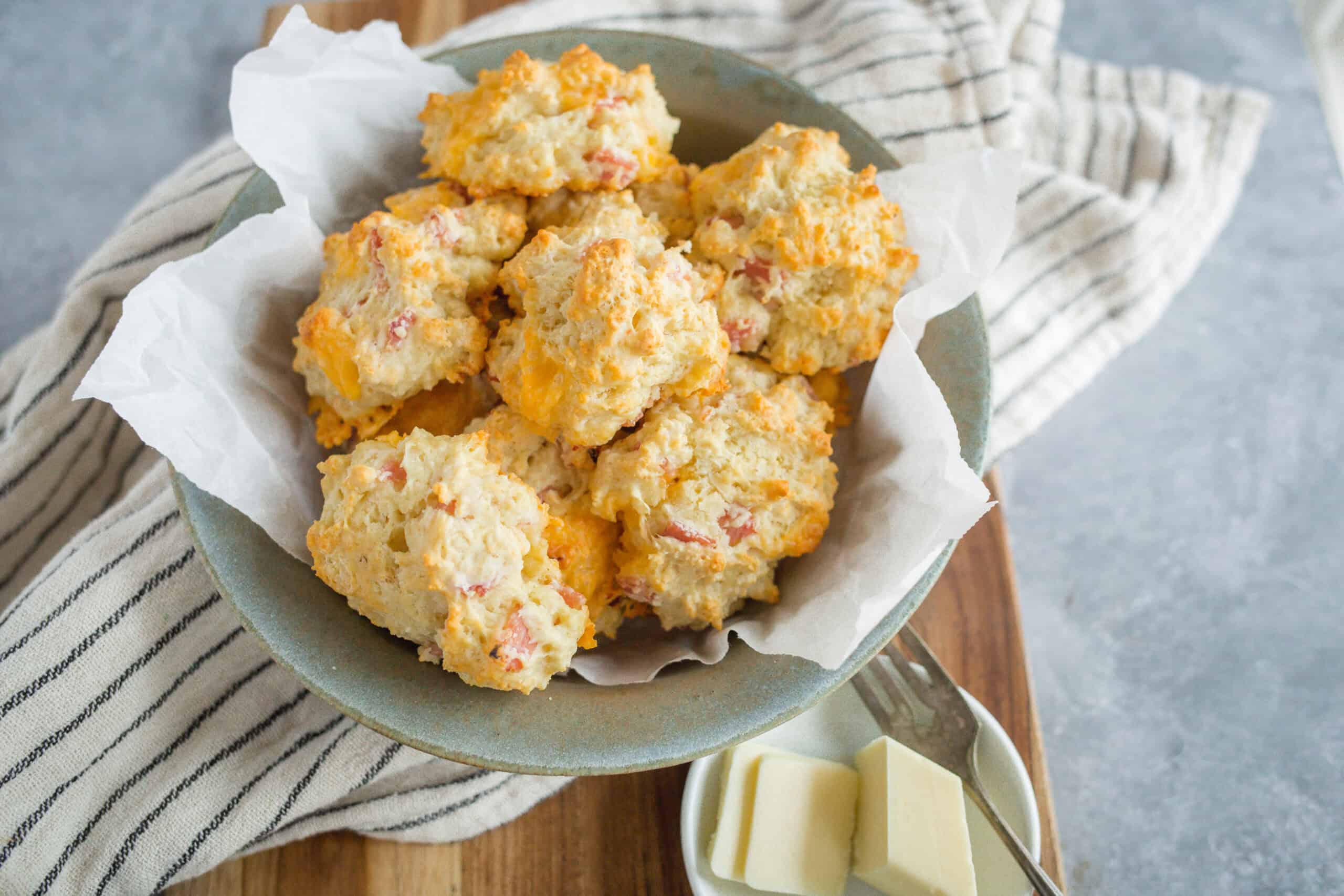 Breakfast Drop Biscuits - Hey Recipe