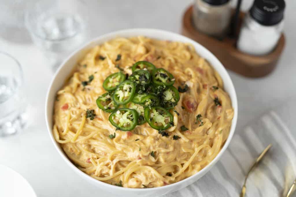 Cauldron Chicken Spaghetti - Hey Recipe