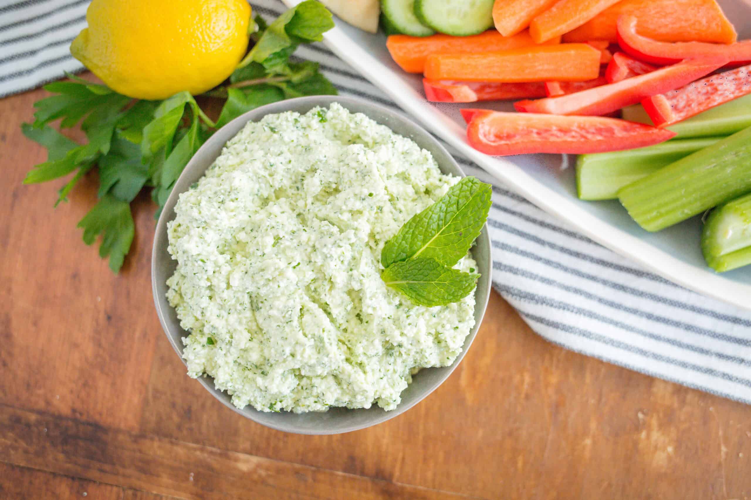Fancy Feta Herb Dip - Hey Recipe