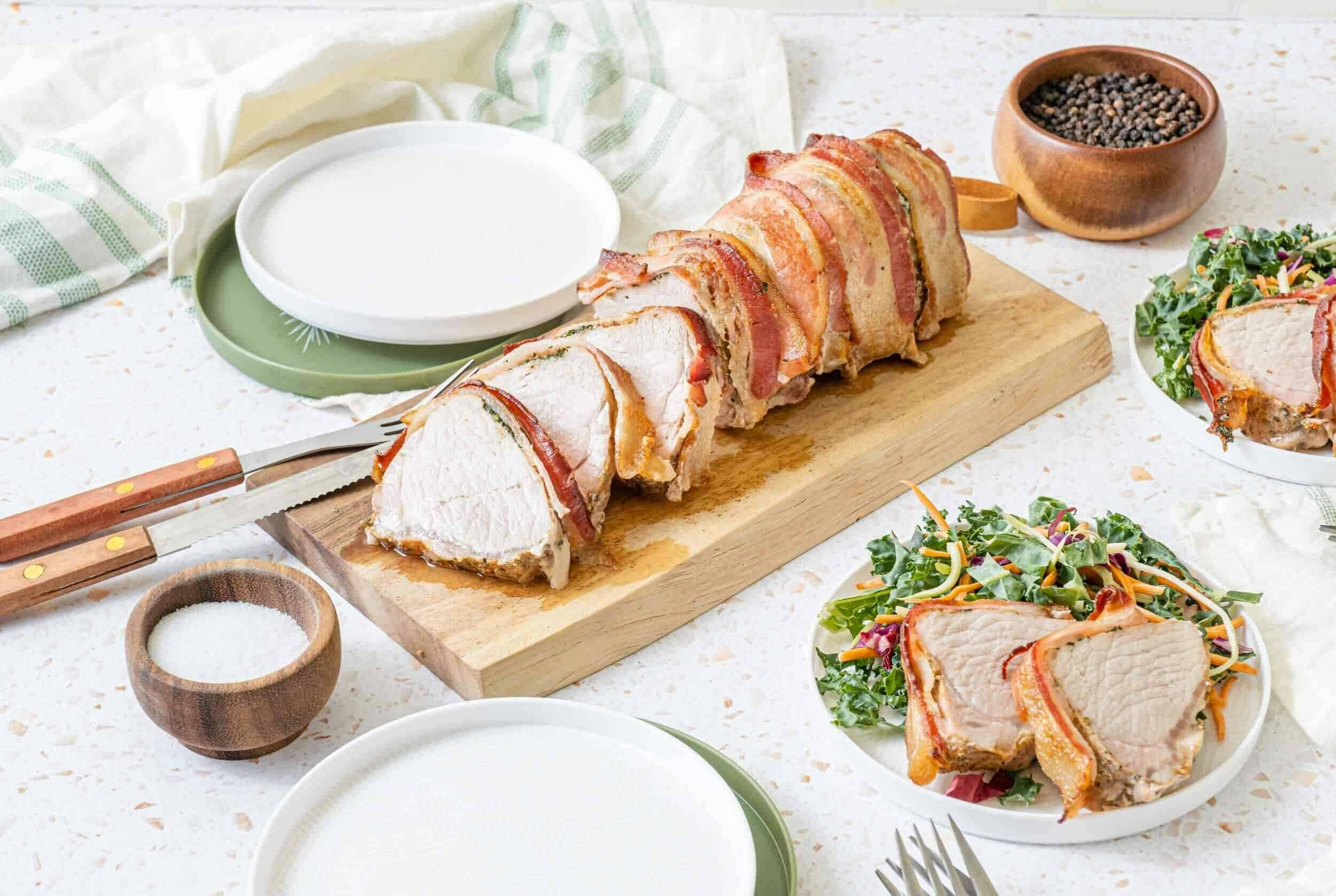 Pancetta-Wrapped Pork Roast - Hey Recipe