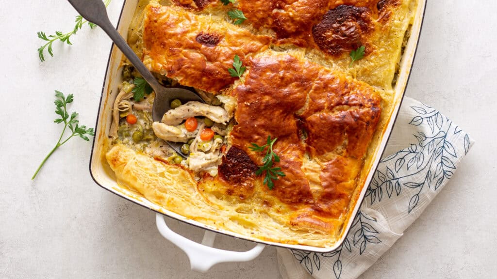 Puff Pastry Chicky Casserole - Hey Recipe