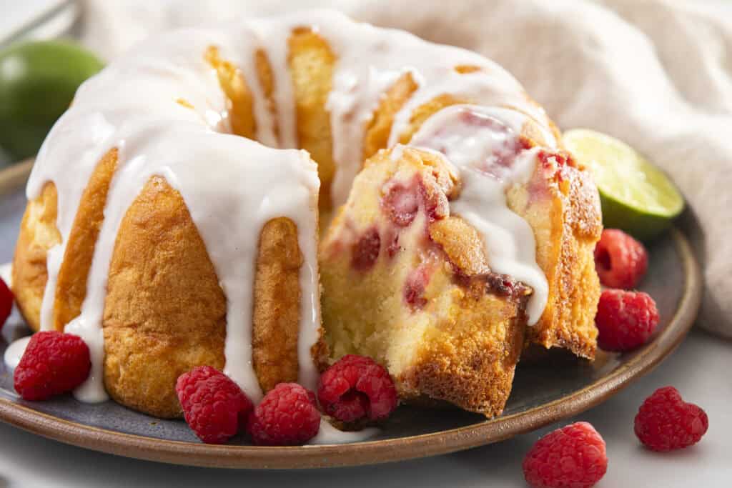 Raspberry Surprise Cake - Hey Recipe