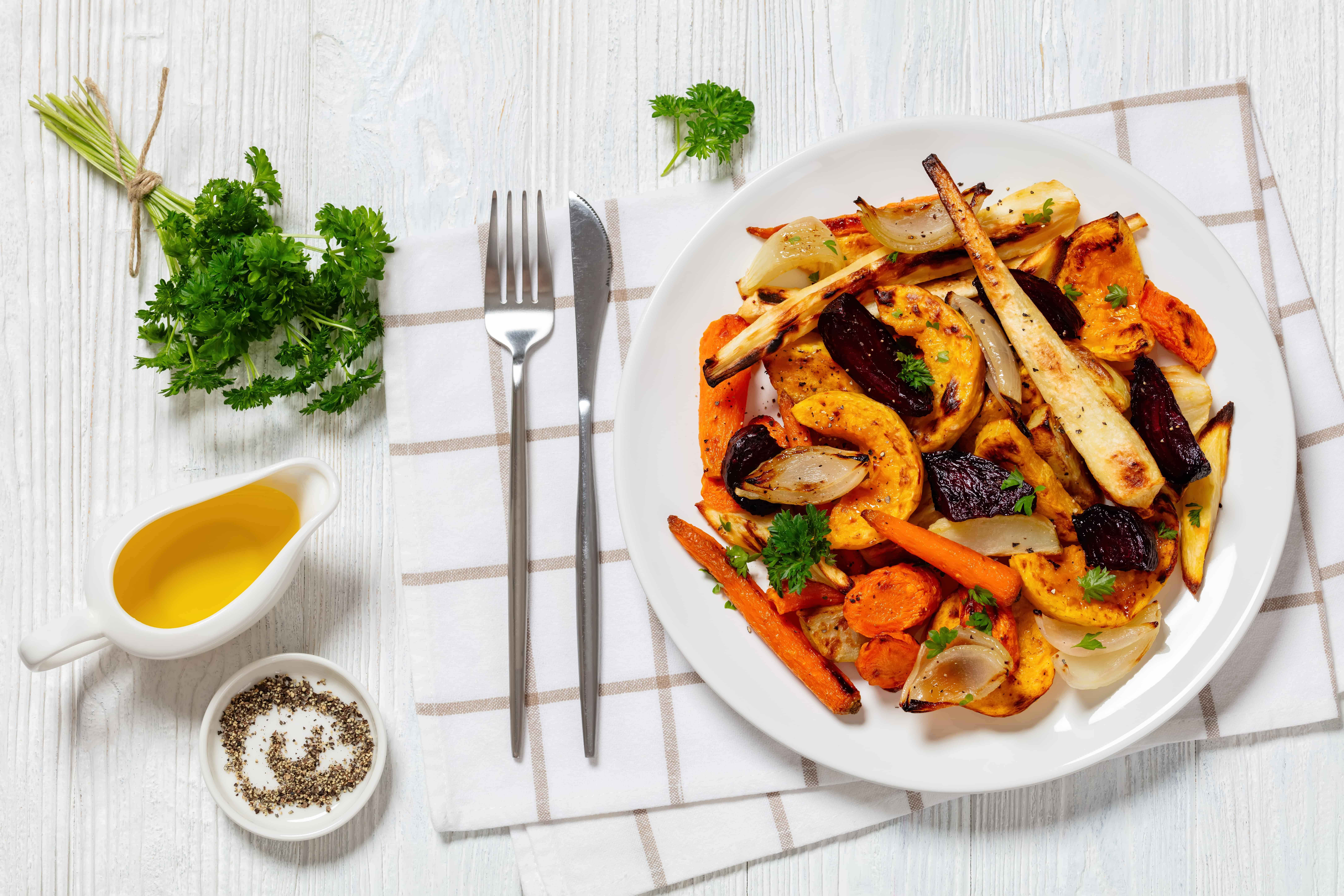 Roasted Winter Veggies - Hey Recipe