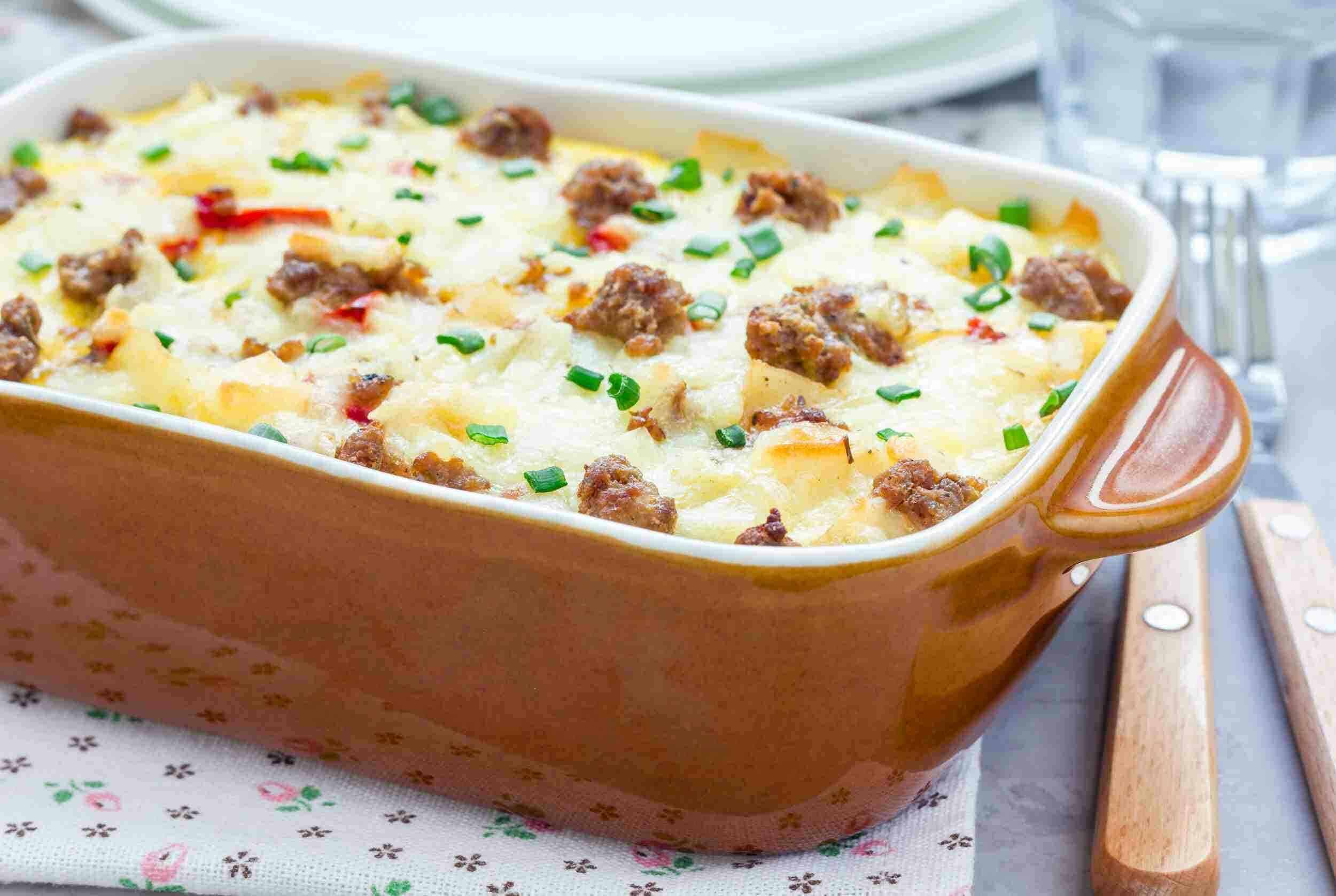 Sausage Potato Breakfast Casserole - Hey Recipe
