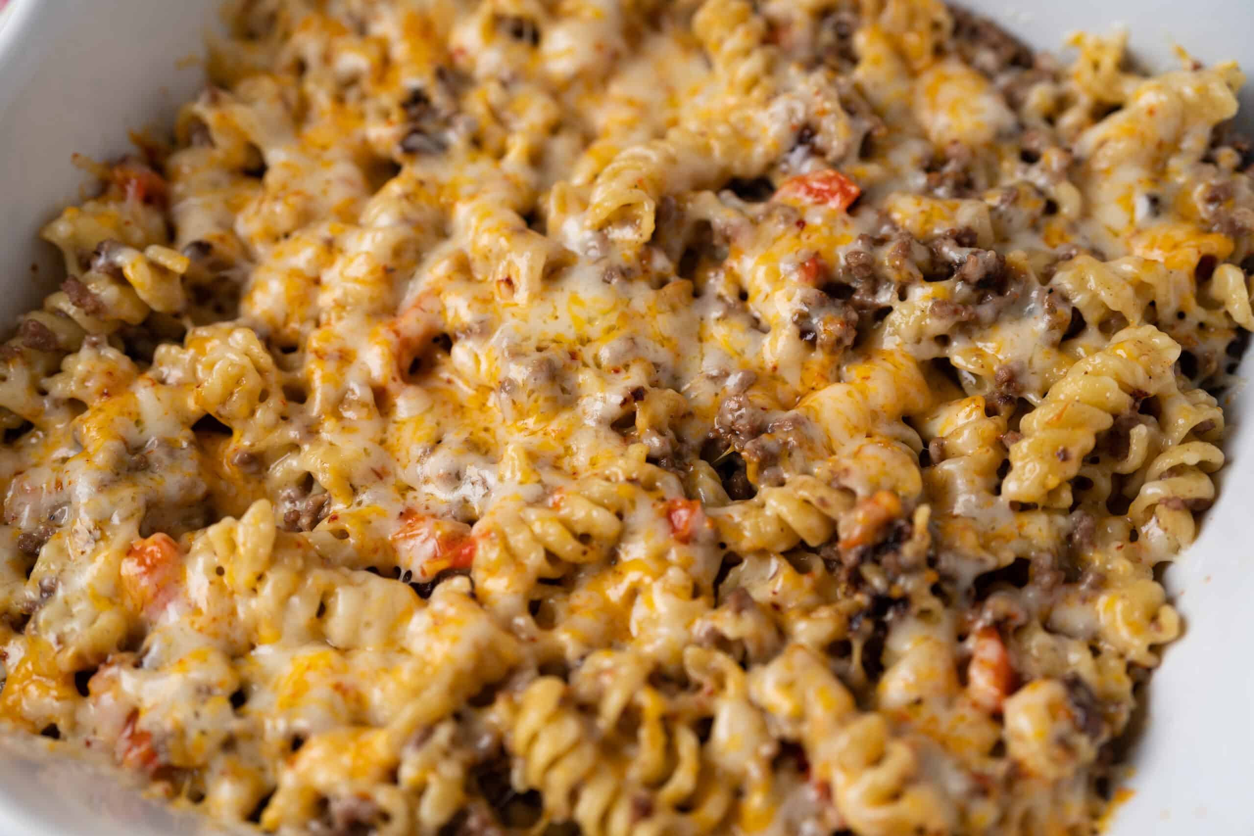 Ground Chuck Philly Cheesesteak Pasta - Hey Recipe