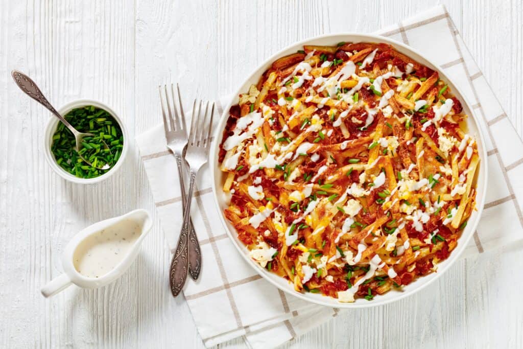 Sports Bar Cheese Fries - Hey Recipe