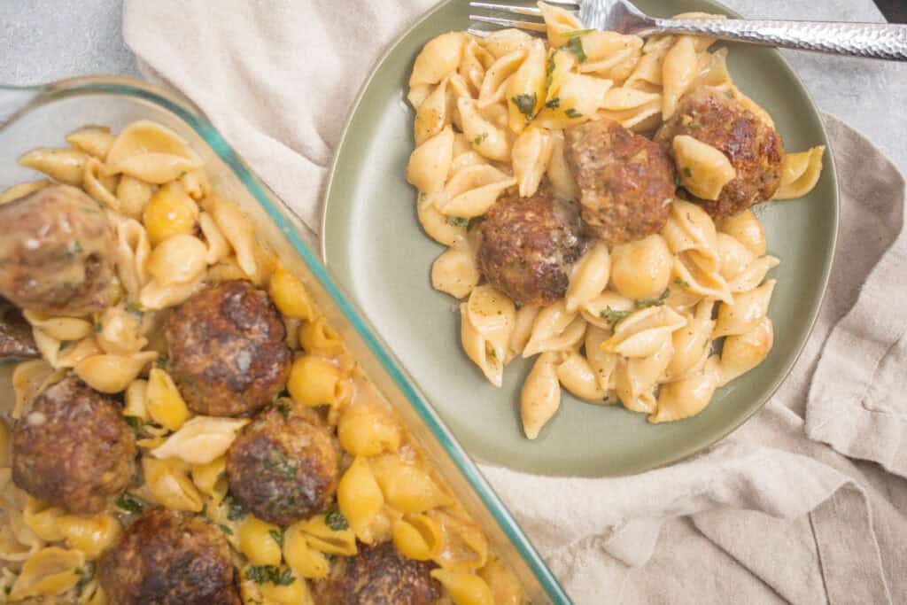 Swedish Meatball Bake - Hey Recipe