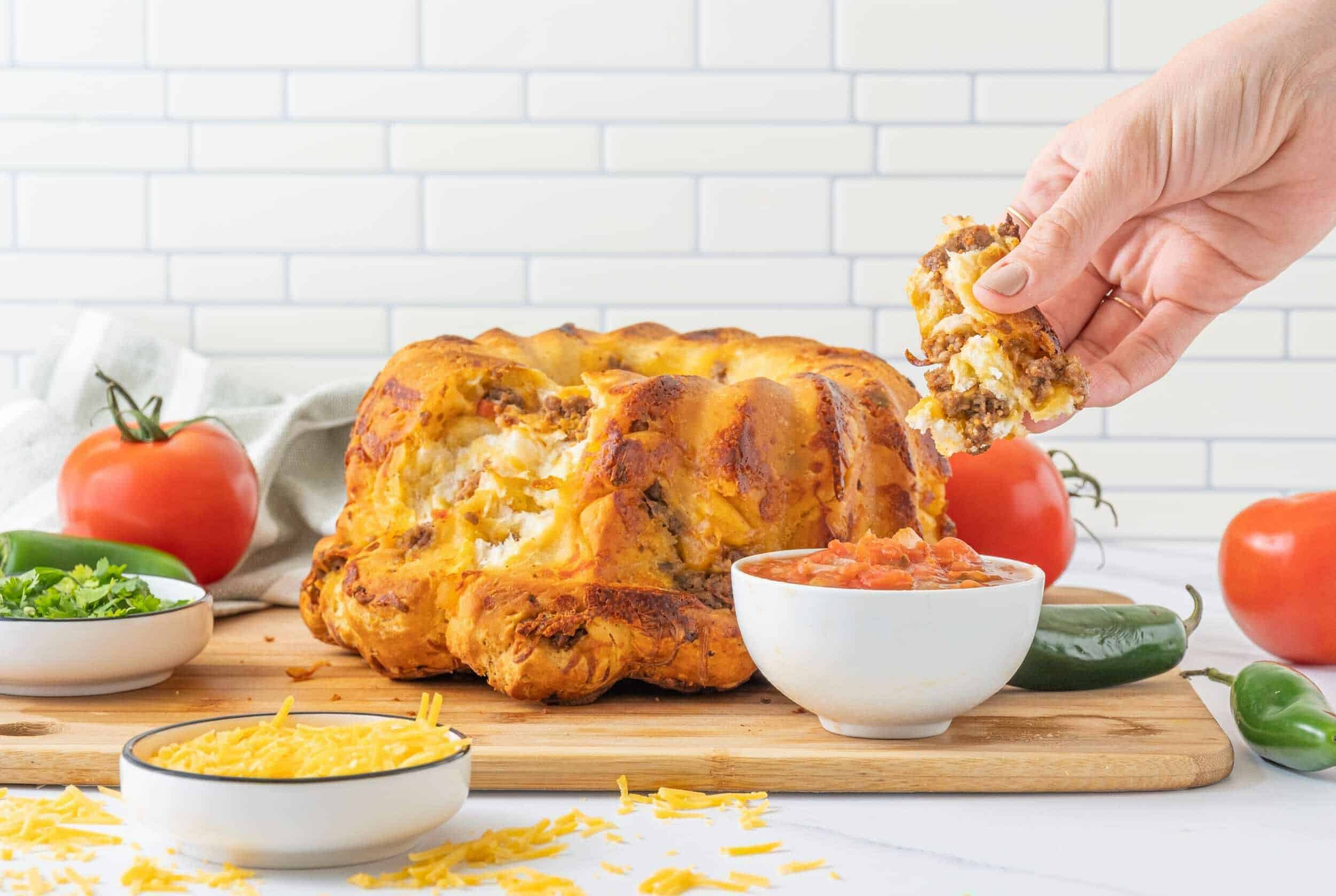 Taco Monkey Bread - Hey Recipe
