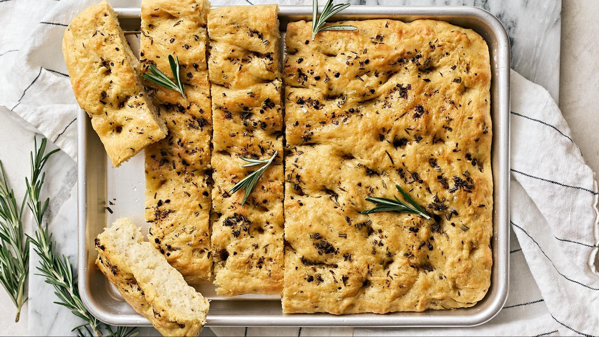 No-Knead Focaccia for Busy People: Pan Bread With Personality - Hey Recipe