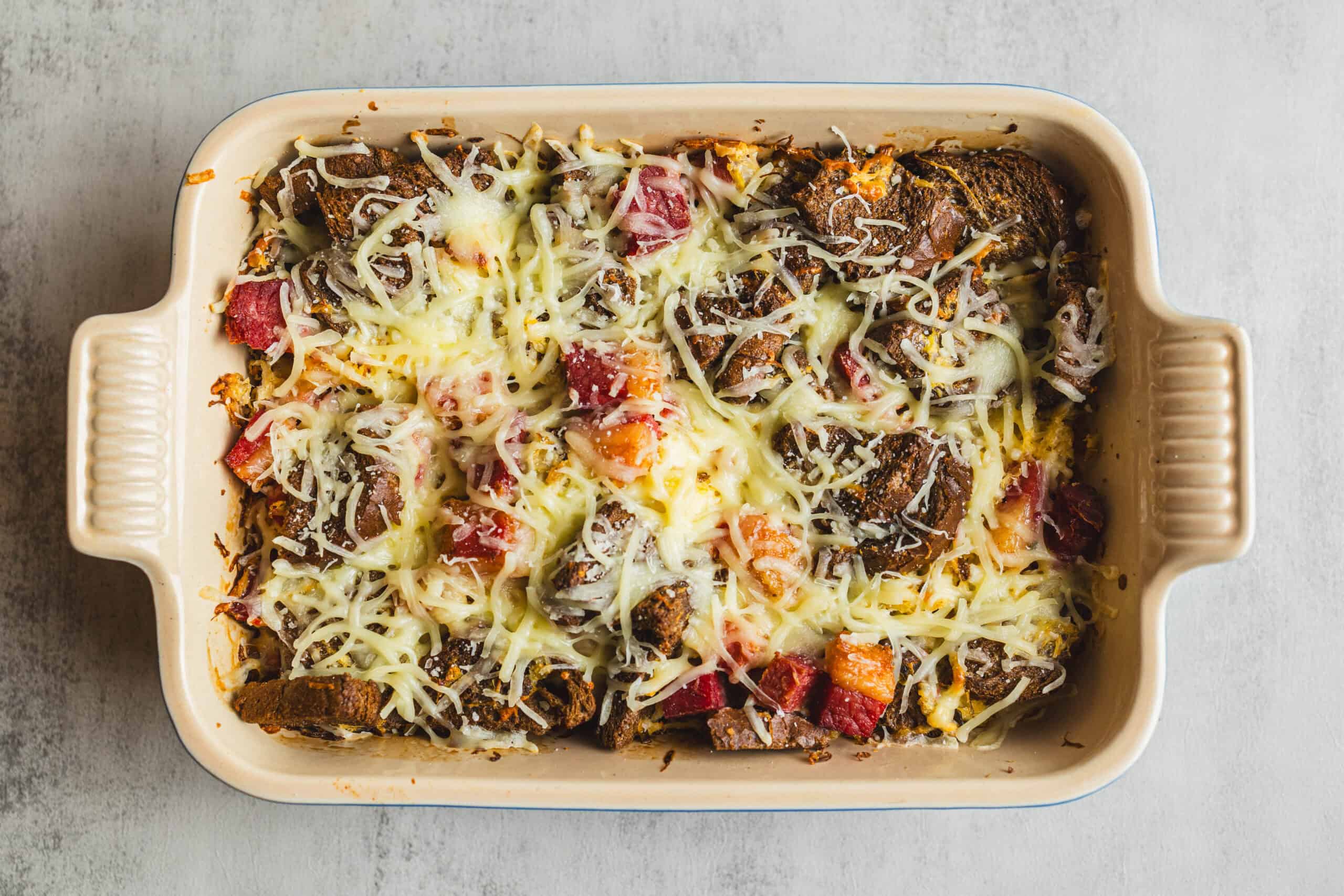 The Famous Reuben Bread Pudding - Hey Recipe